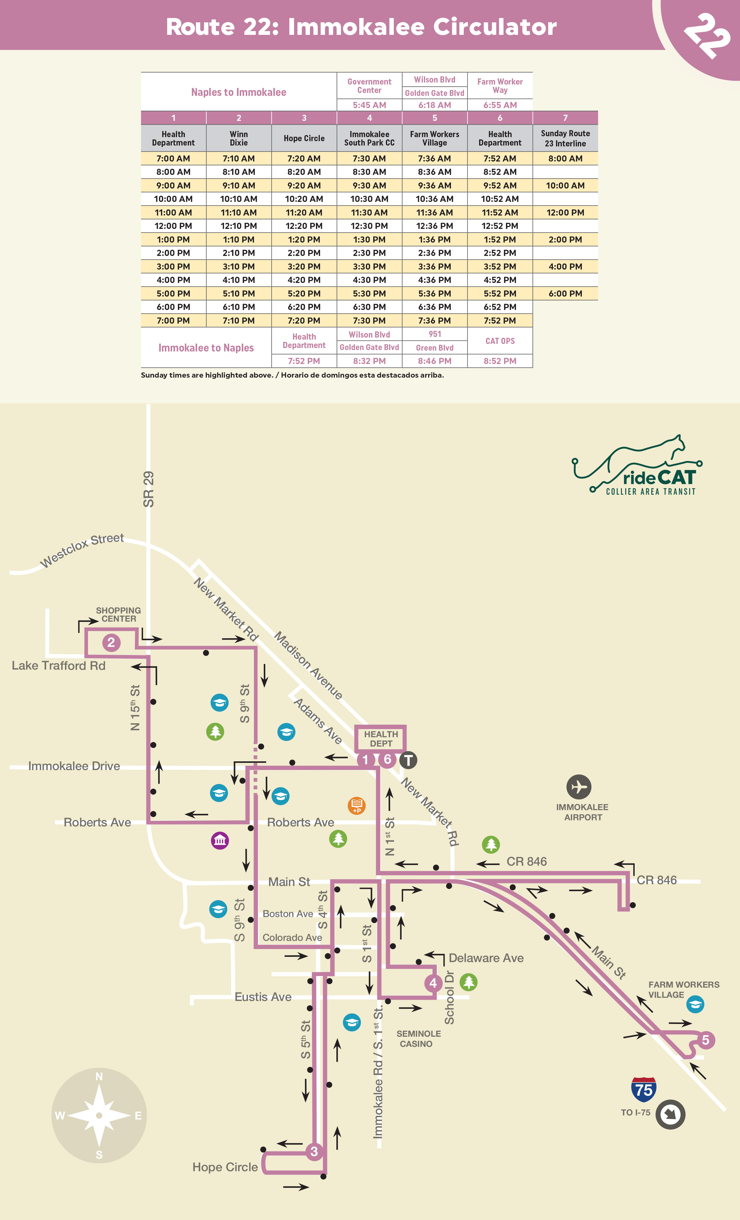 Naples Public Bus Schedules, Route Maps | Collier County Transit Service