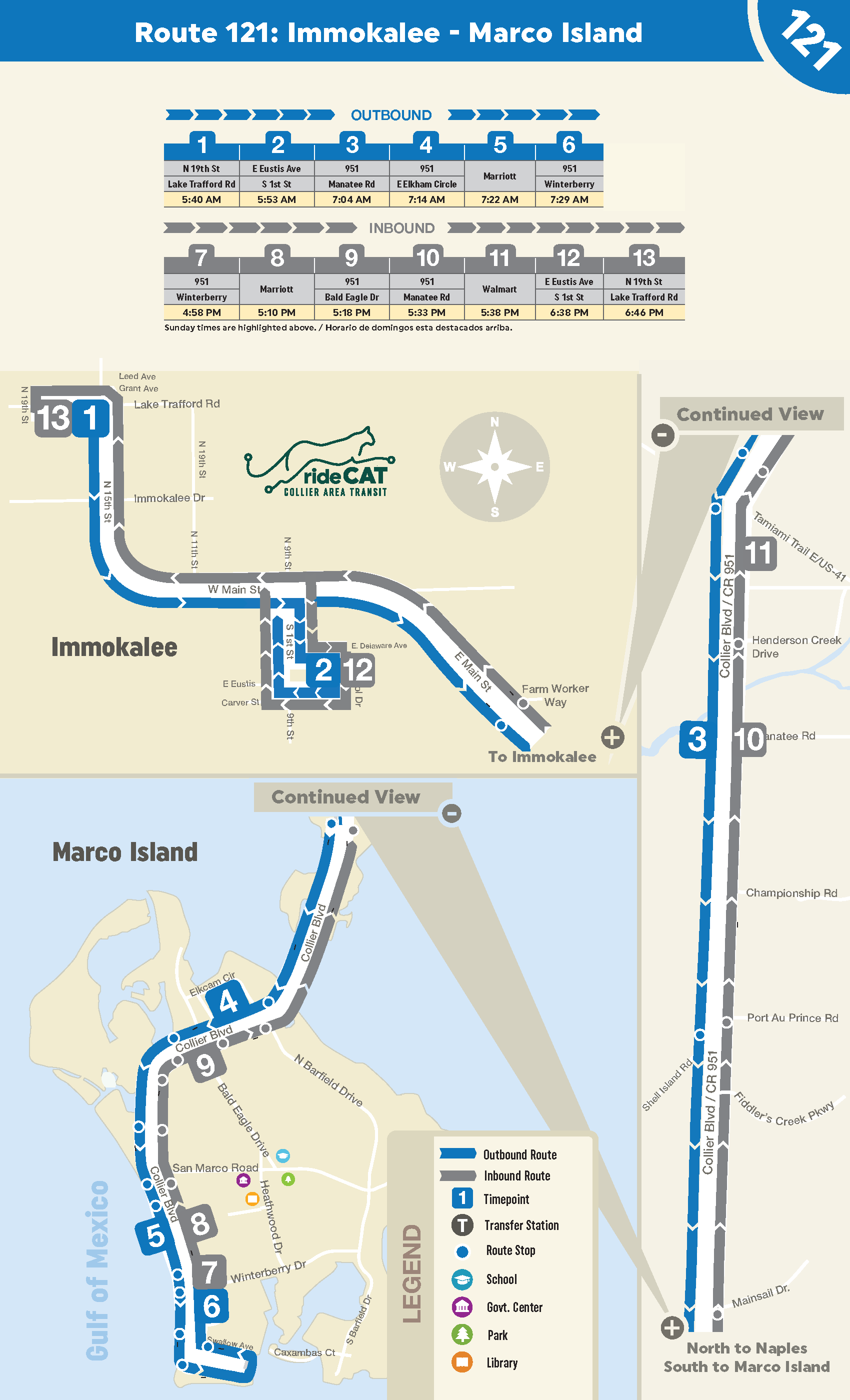 Naples Public Bus Schedules, Route Maps | Collier County Transit Service