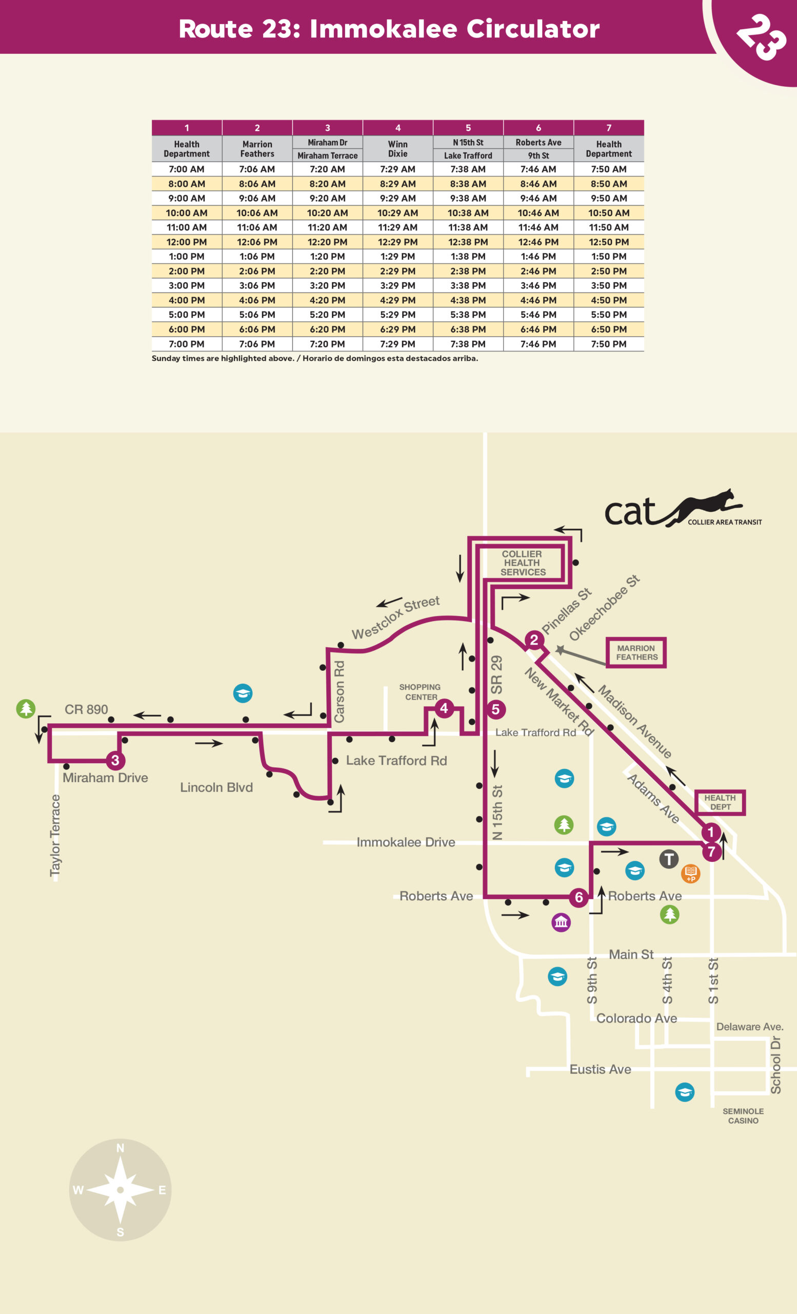 Naples Public Bus Schedules, Route Maps | Collier County Transit Service