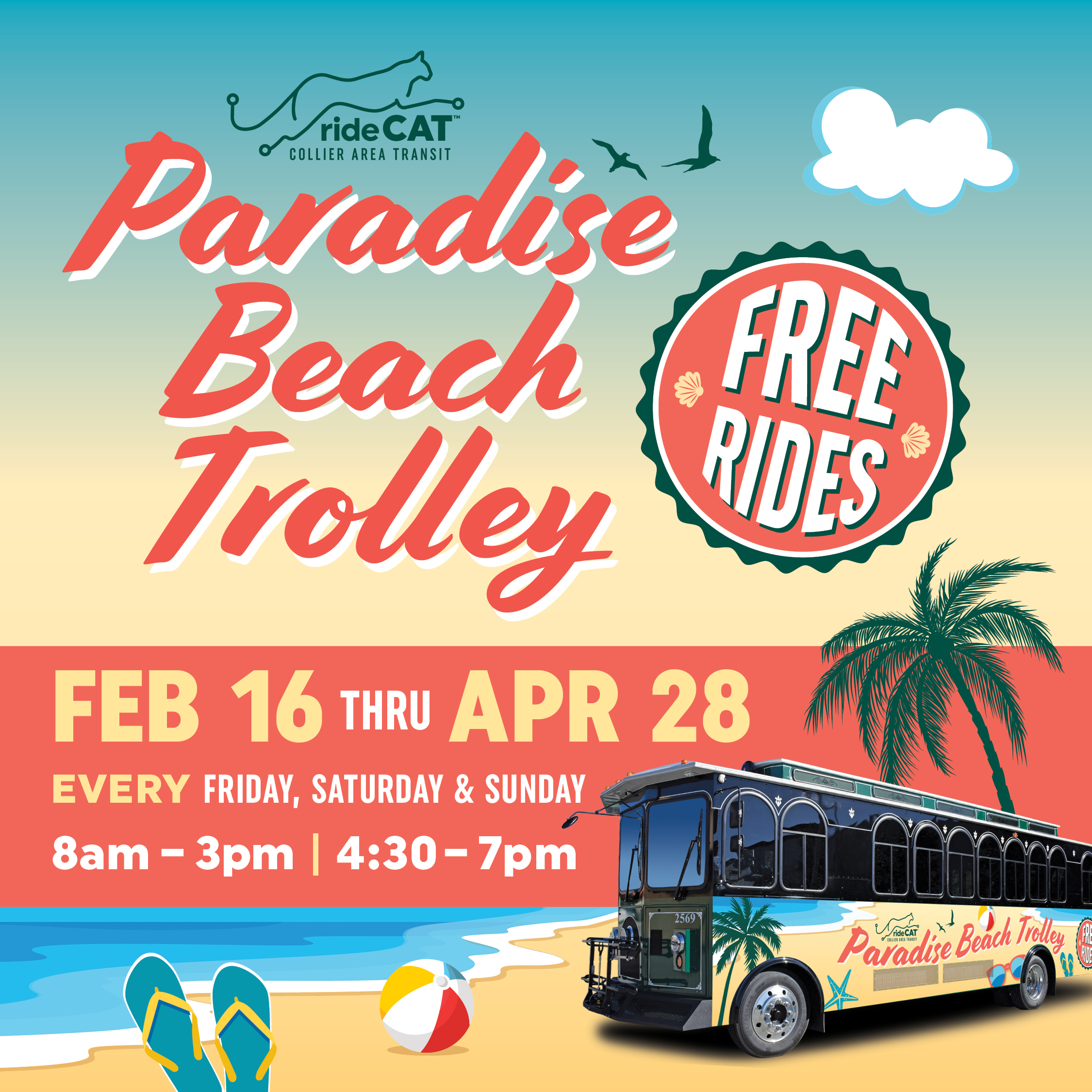 CAT's Beach Bus is Running for the season | Collier Area Transit