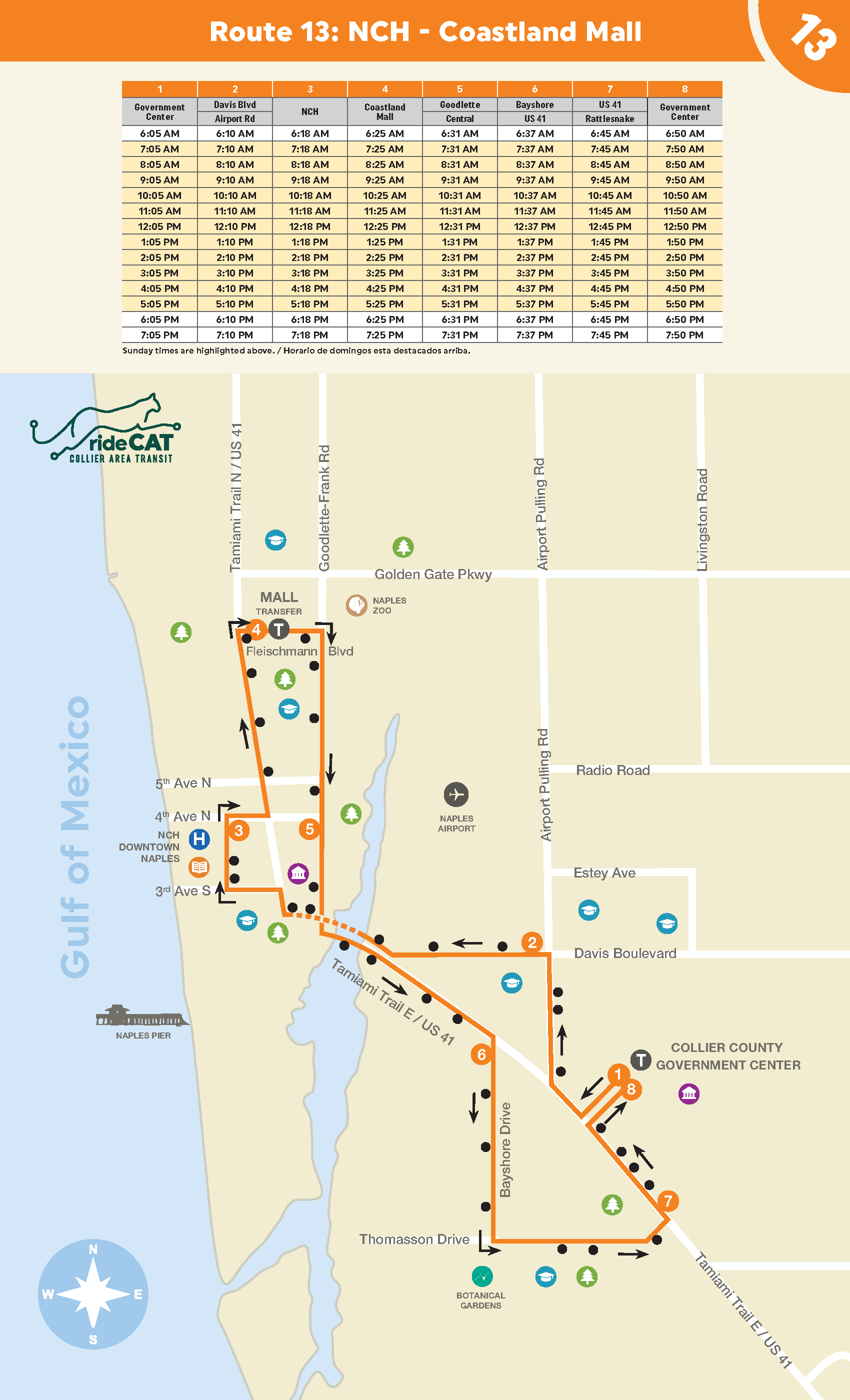 Naples Public Bus Schedules, Route Maps | Collier County Transit Service