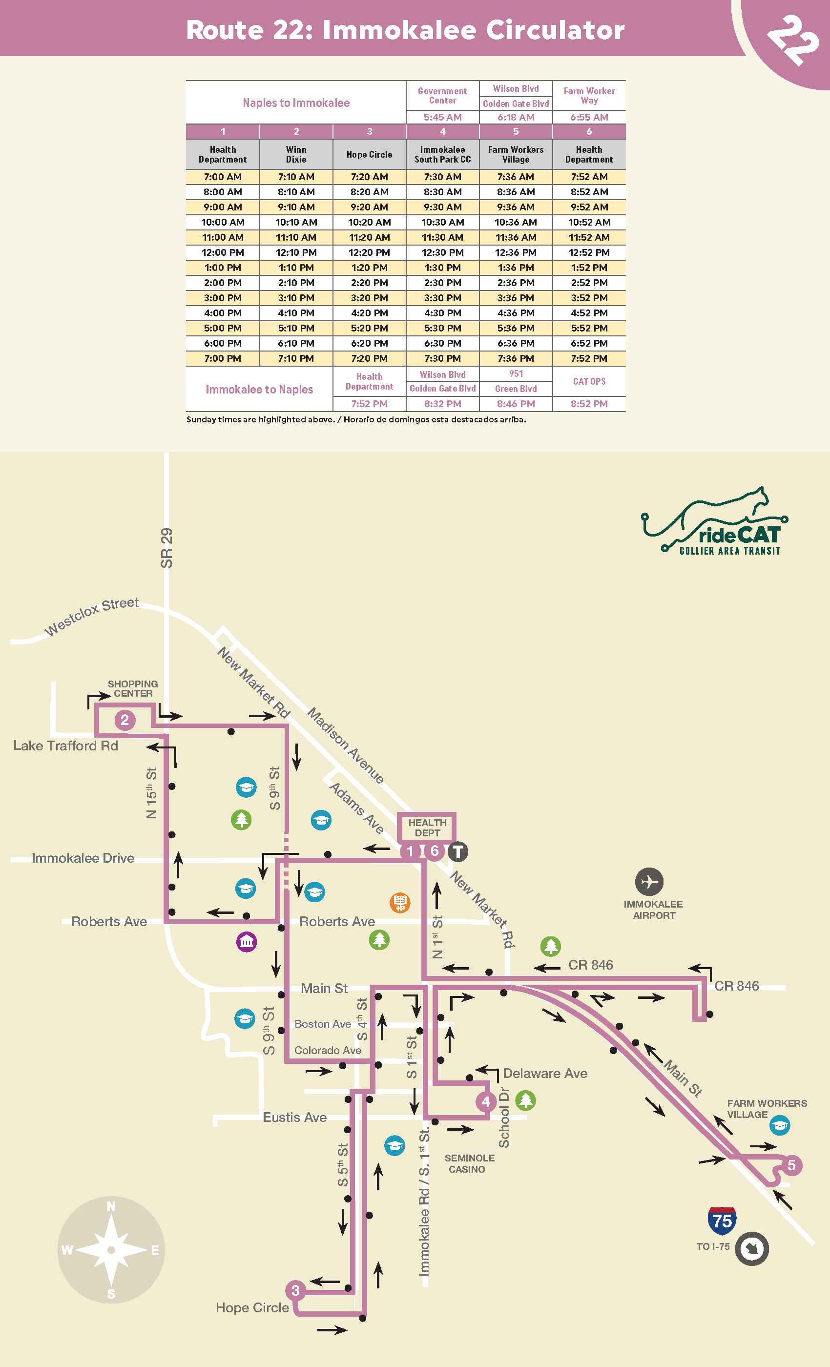 Naples Public Bus Schedules, Route Maps | Collier County Transit Service