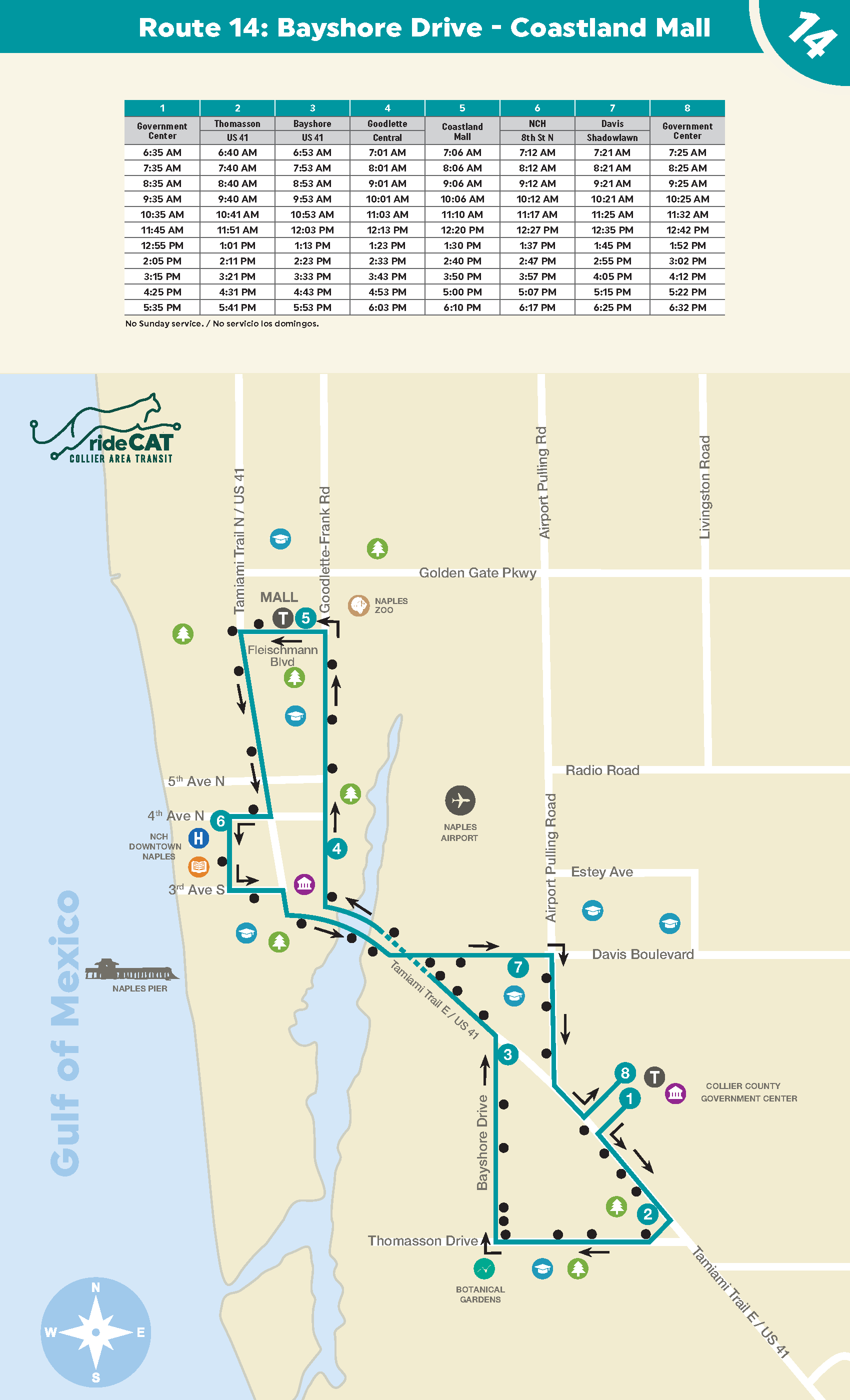 Naples Public Bus Schedules, Route Maps | Collier County Transit Service