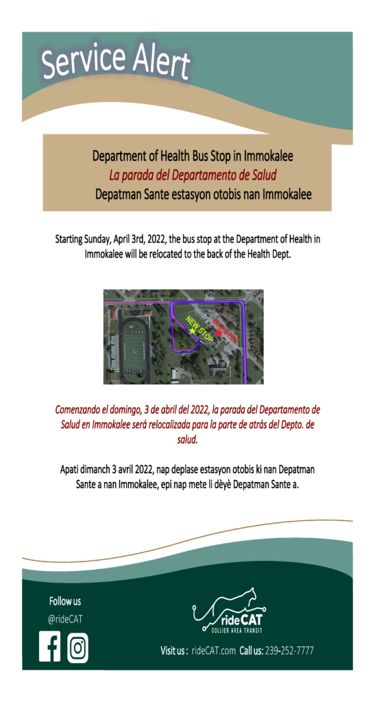 Collier Area Transit Service Alerts | CAT Bus Route Service Notices