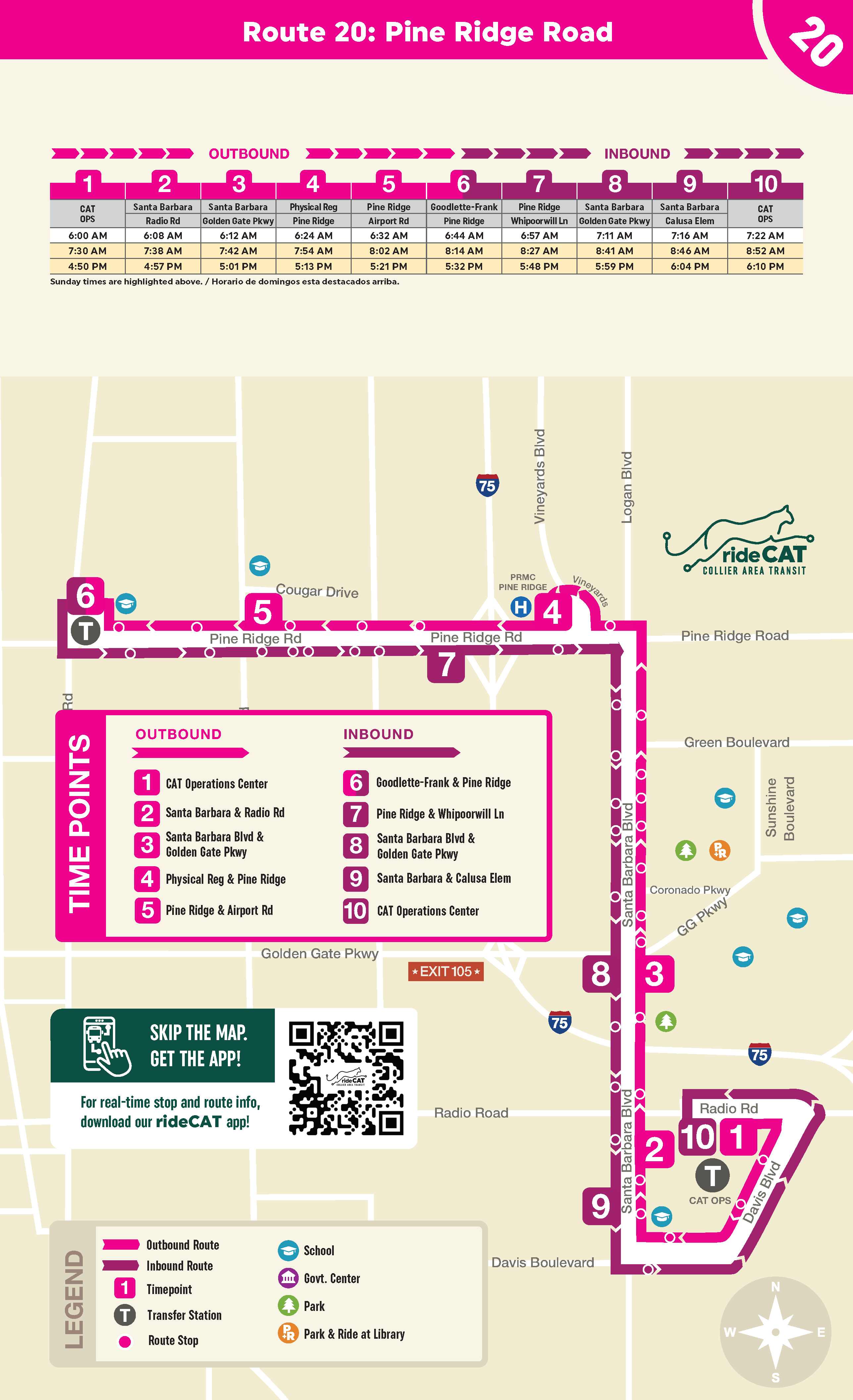 Naples Public Bus Schedules, Route Maps | Collier County Transit Service