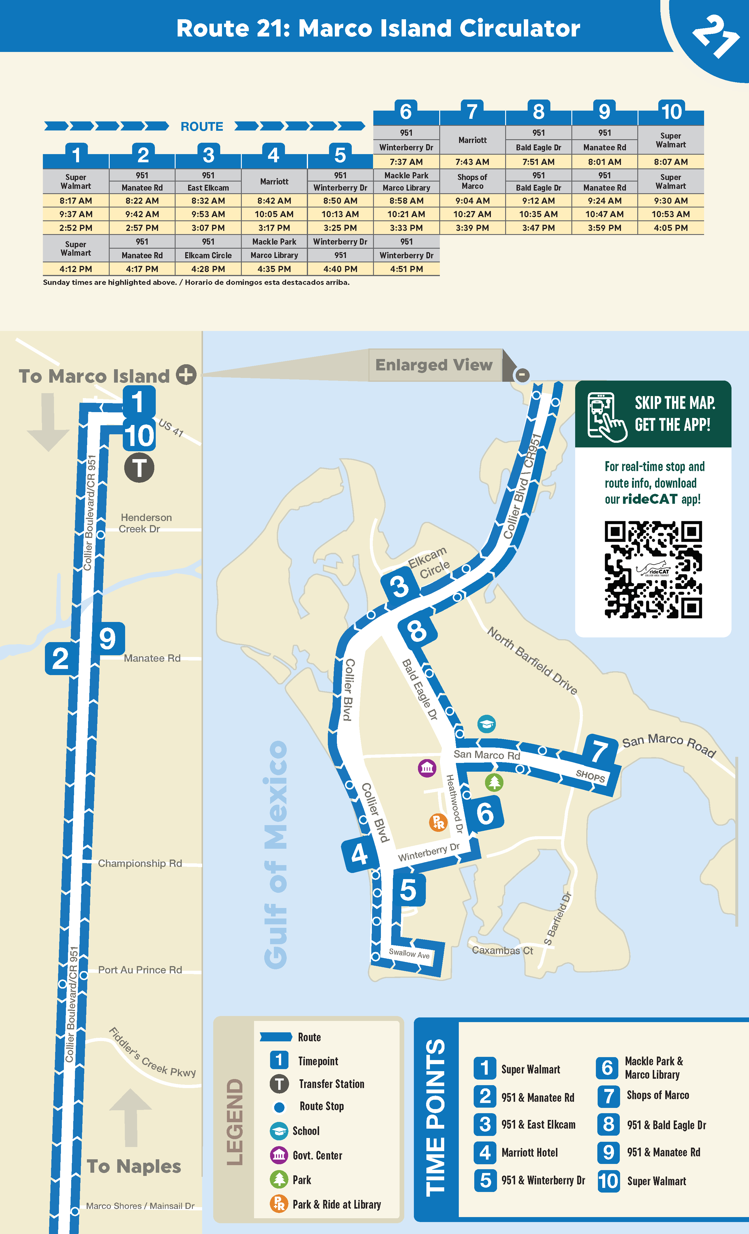 Naples Public Bus Schedules, Route Maps | Collier County Transit Service