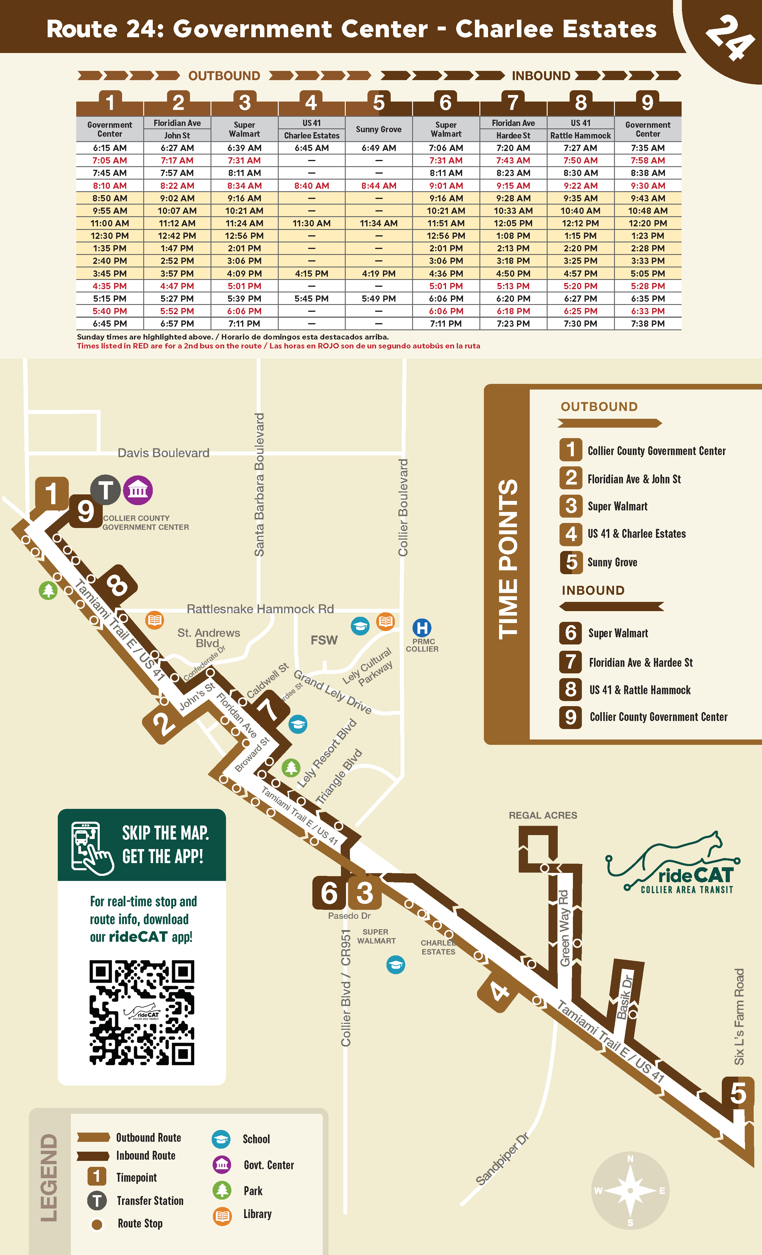Naples Public Bus Schedules, Route Maps | Collier County Transit Service