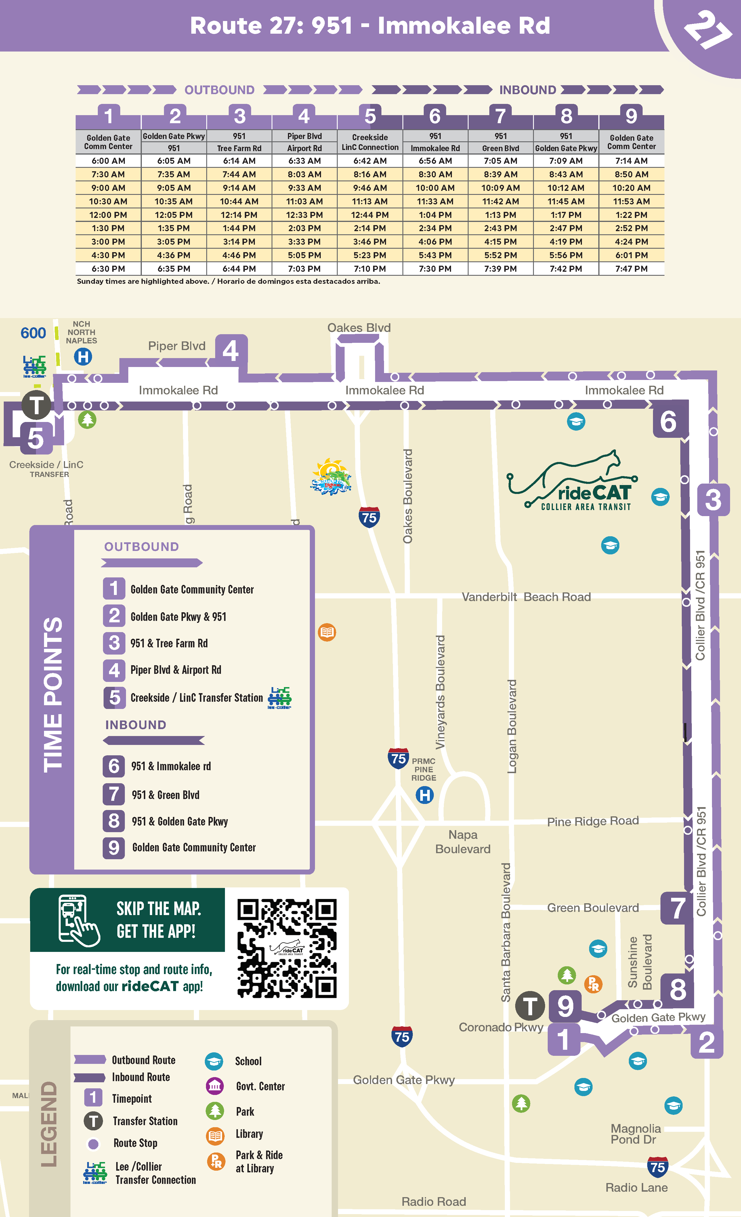 Naples Public Bus Schedules, Route Maps | Collier County Transit Service