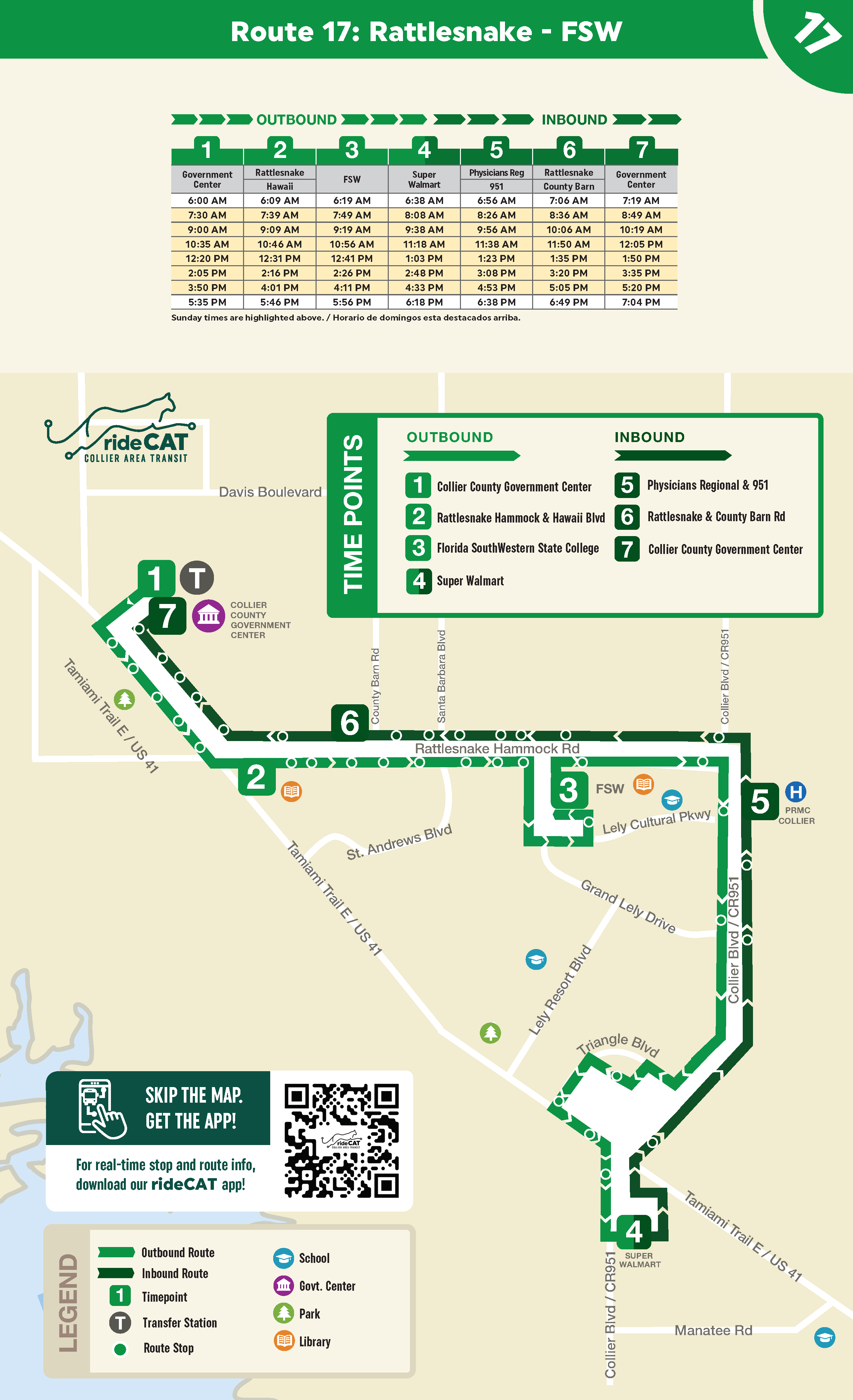 Naples Public Bus Schedules, Route Maps | Collier County Transit Service