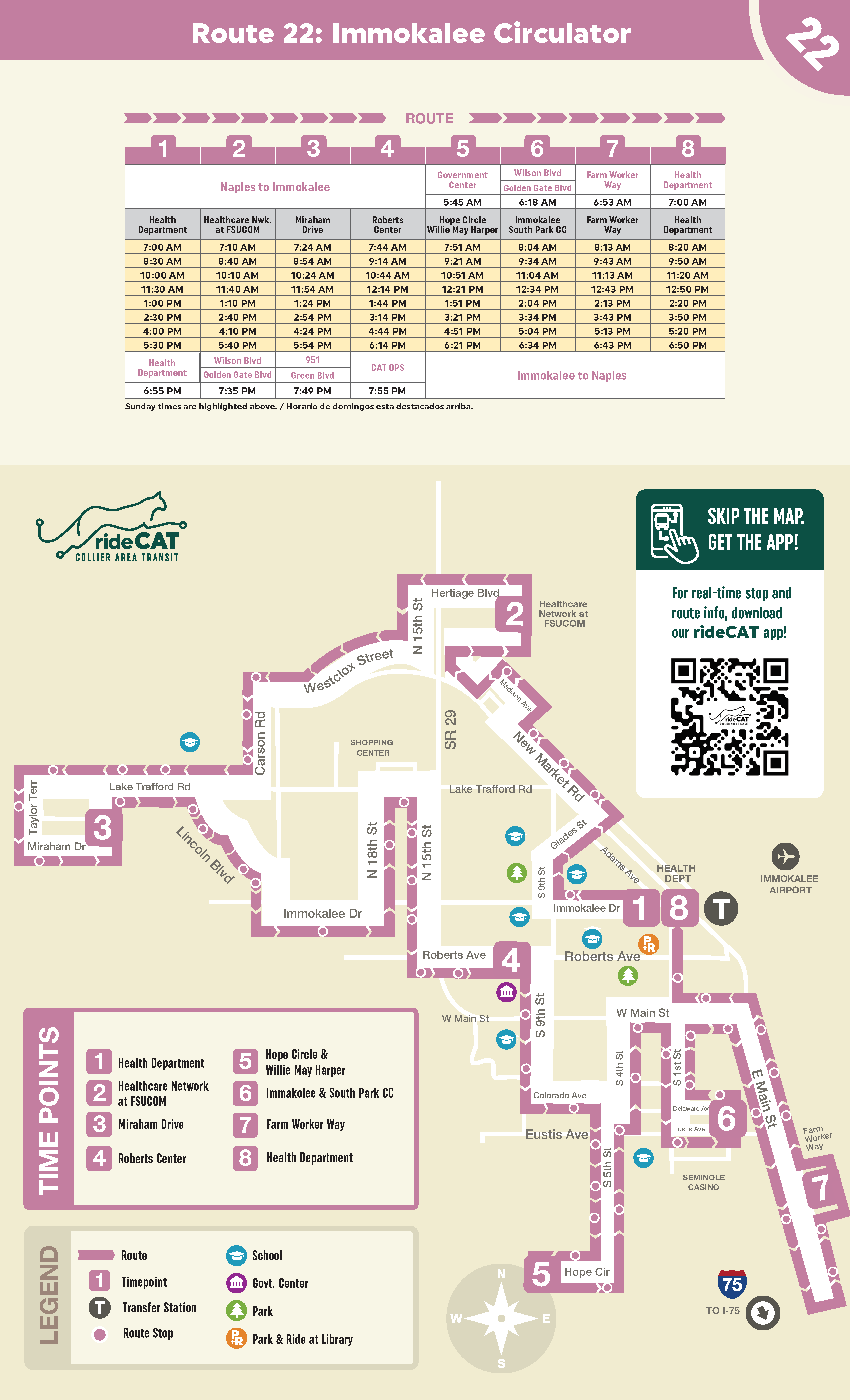 Naples Public Bus Schedules, Route Maps | Collier County Transit Service