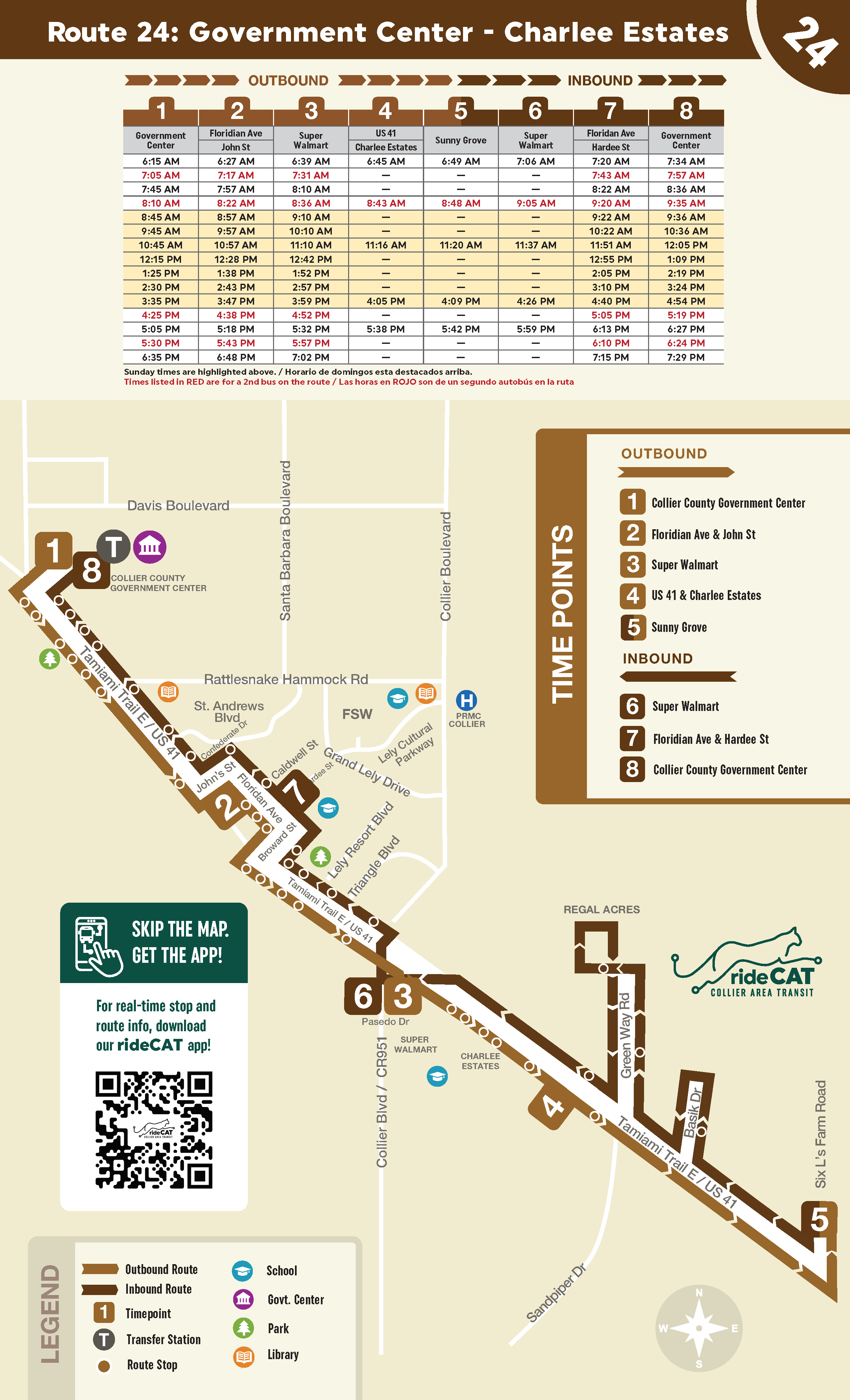 Naples Public Bus Schedules, Route Maps | Collier County Transit Service